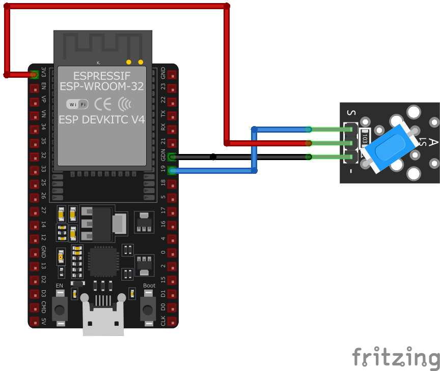 ESP32 KY-020 Tilt Switch Module Pinout, Wiring, ESP32 and more