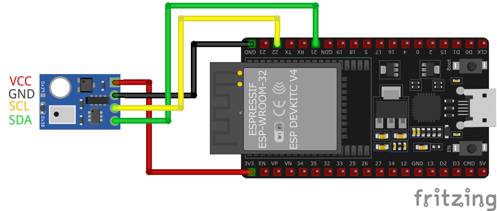 ESP32 AHT10 Temperature and Humidity Sensor Pinout, Wiring and more