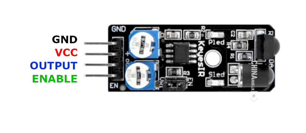 ESP32 KY-032 Infrared Obstacle Avoidance Sensor Module Pinout
