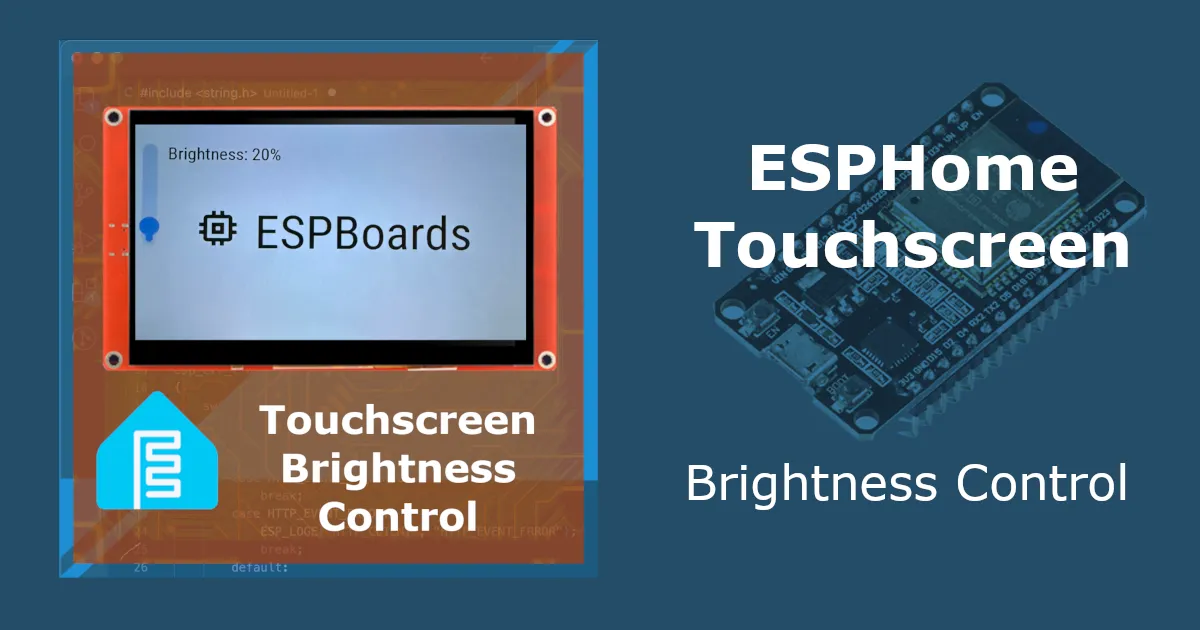 DPI Touchscreen Display Brightness Control with ESPHome