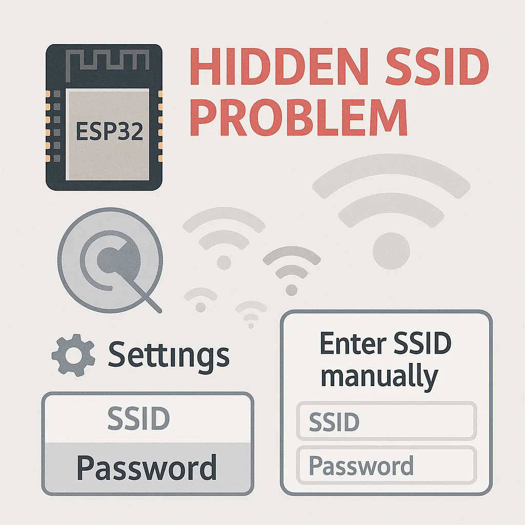 ESP32 Hidden SSID Problem