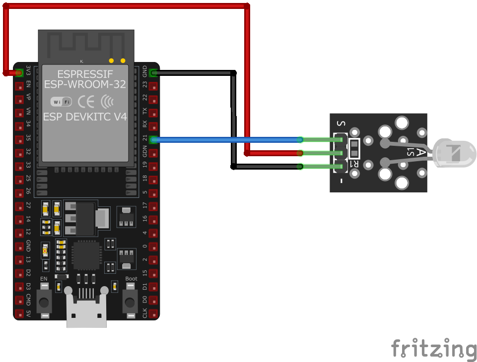 ESP32 KY-005 Infrared Transmitter Module Pinout, Wiring and more