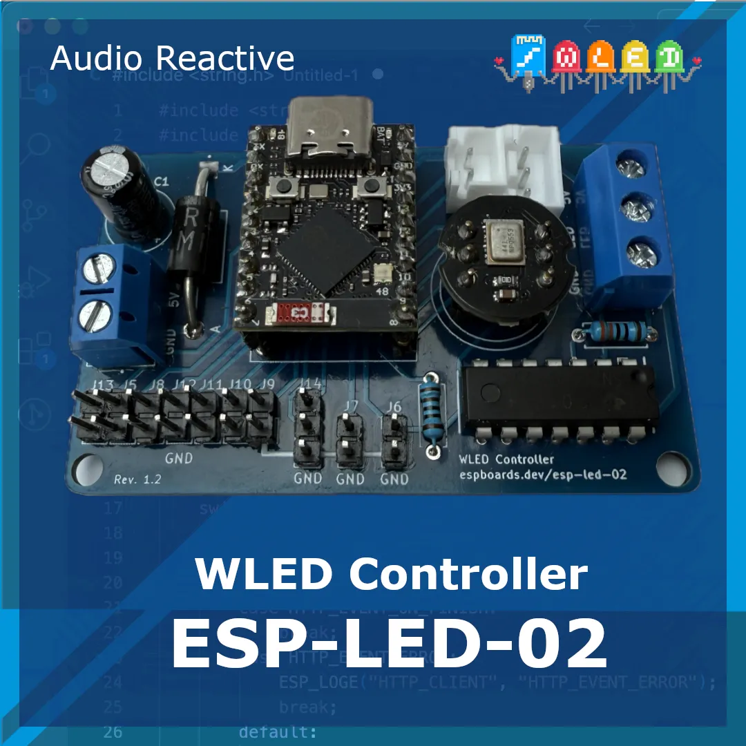 ESP-LED-01 - DIY ESP32-S3 Full Featured WLED Controller