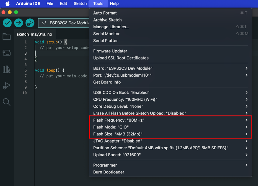 ESP32 Flash Read Error