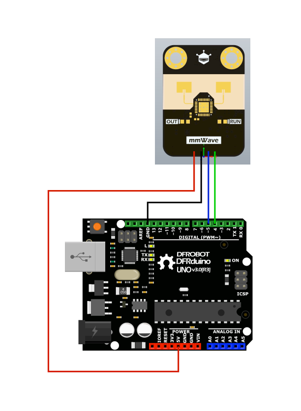 ESP32 DFRobot C4001 mmWave Presence Sensor Pinout, Wiring and more