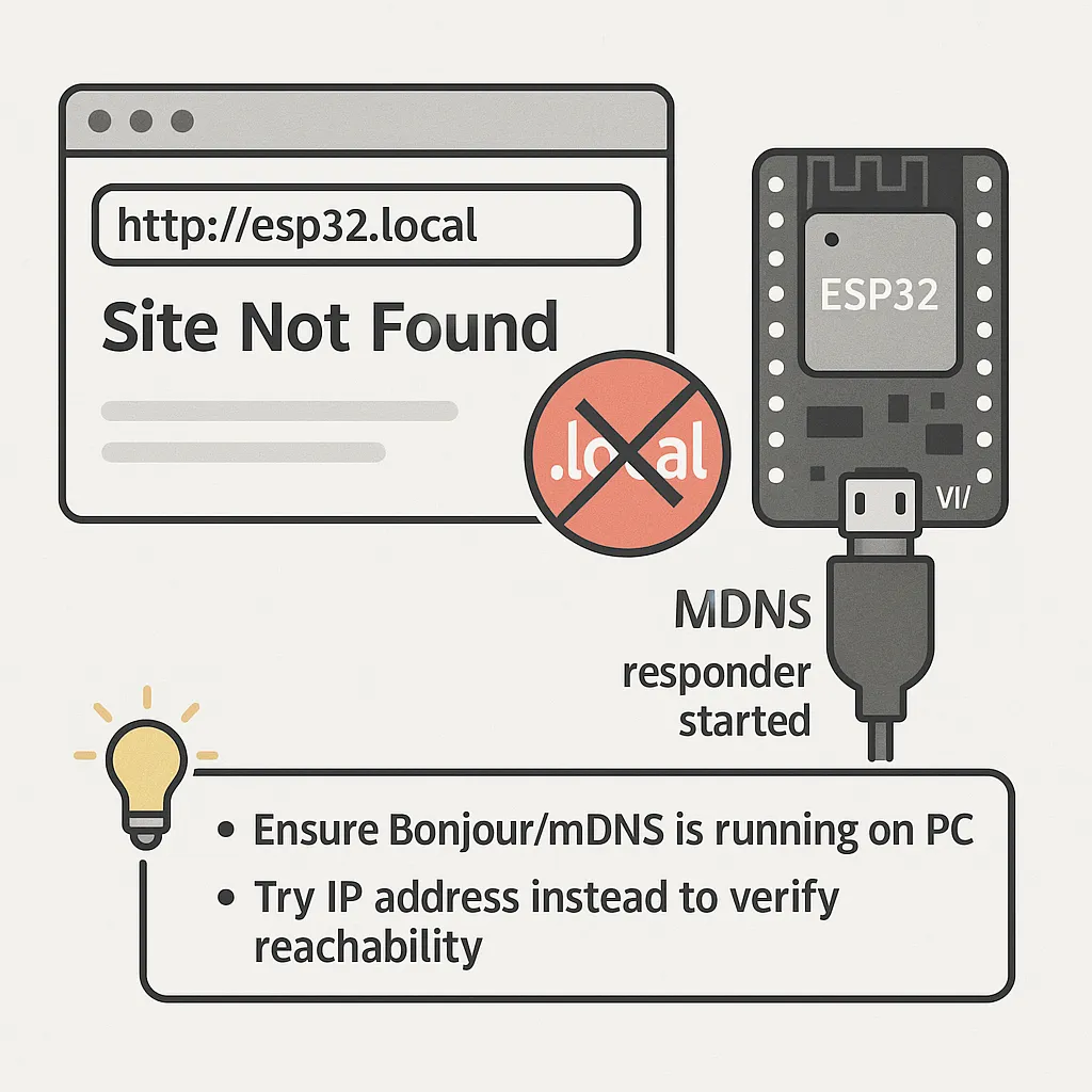 ESP32 mDNS Not Working